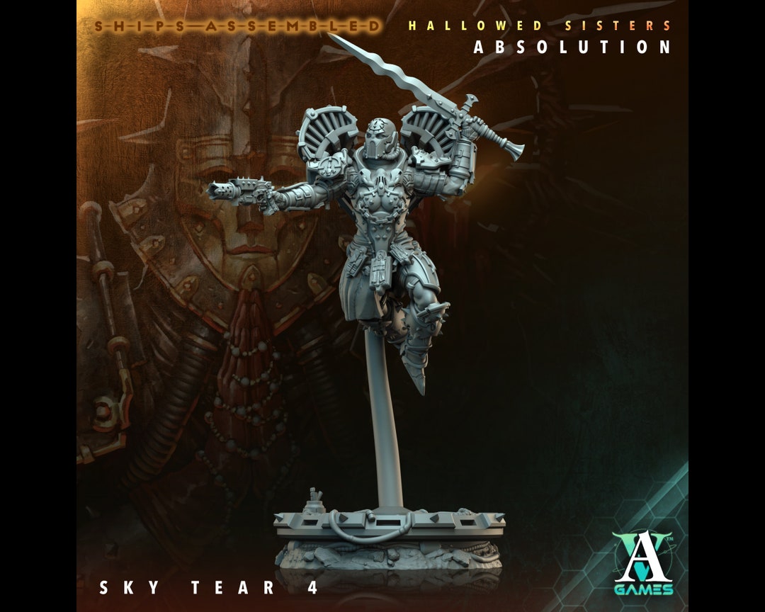 Sky Tear 4 - Hallowed Sisters - Highly Detailed Resin 8k 3D Printed ...