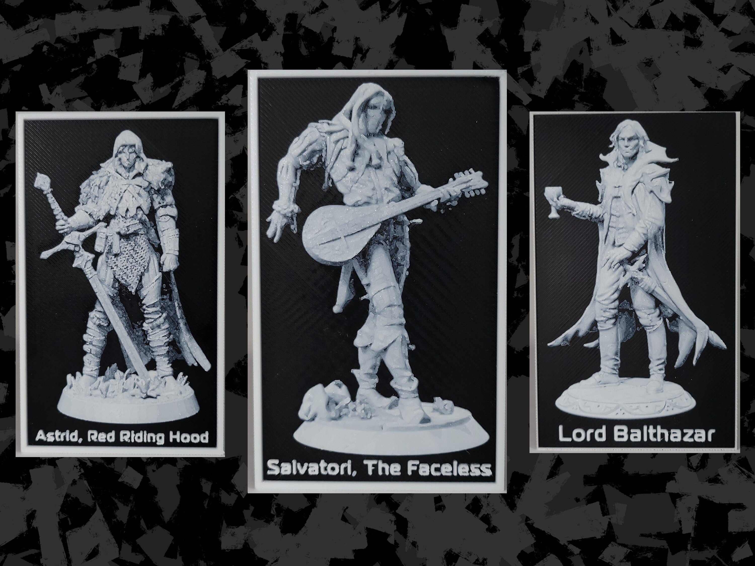 Customizable 3D Printed D&D Character Portraits | Personalized With ...