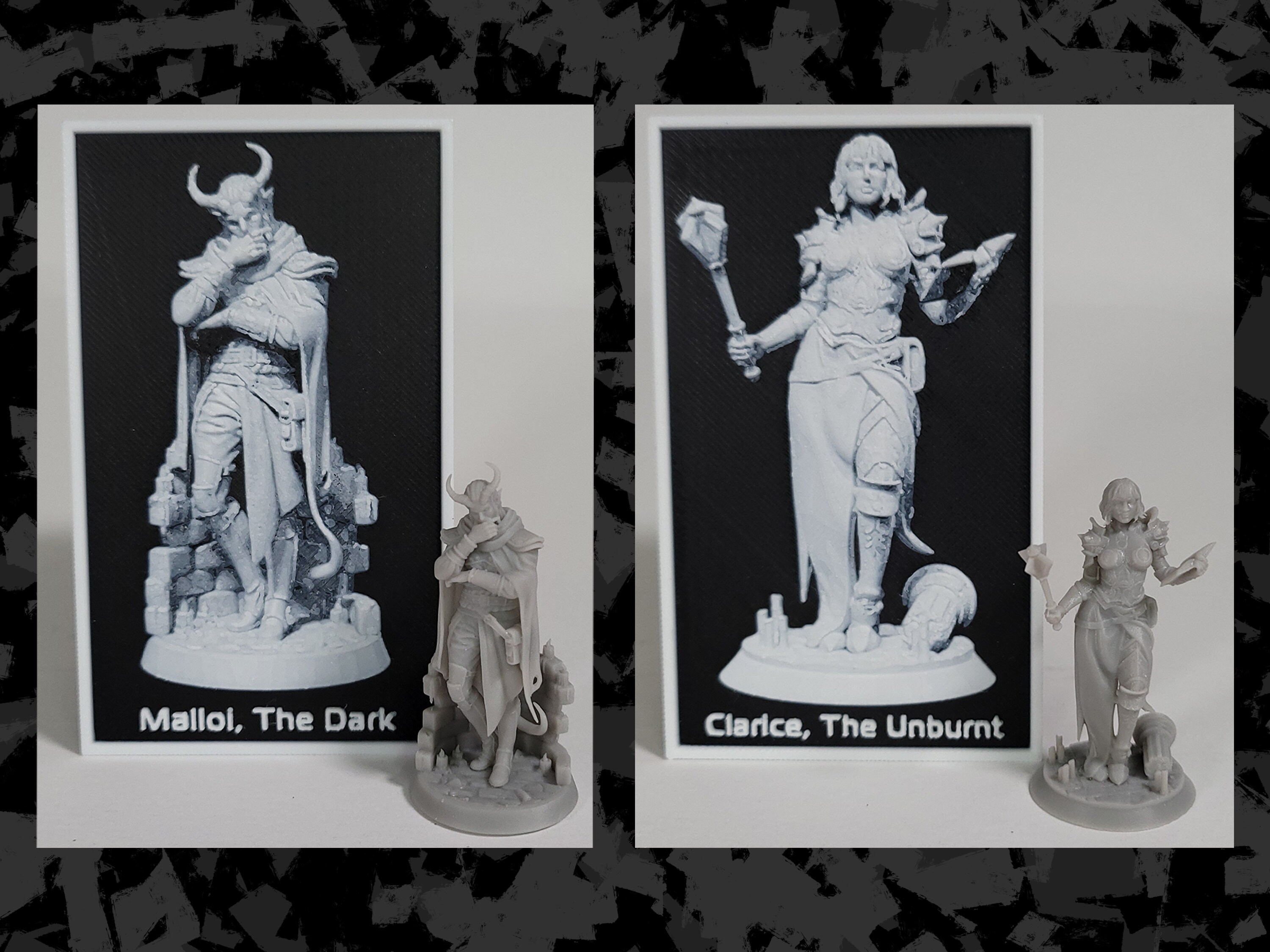 Customizable 3D Printed D&D Character Portraits | Personalized With ...
