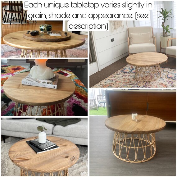 Boho circle coffee table store