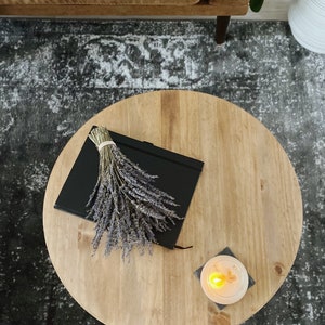 Bohemian Rattan Urban Chic Coffee Table Small Round Natural Boho Woven ...