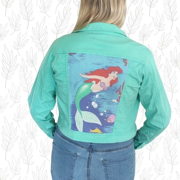 Little Mermaid Denim Jacket - Etsy