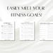 Sleek Wellness Planner Bundle: Habit, Fitness, Food (PDF Printable) - Etsy