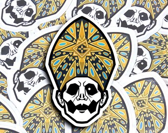 Ghost Papa Emeritus Sticker - Etsy