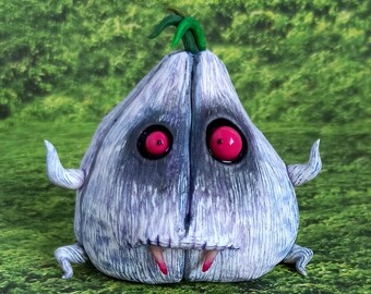 Custom Vampire Eggplant Weird Creepy Cute Figurine. Kitchen Decor ...
