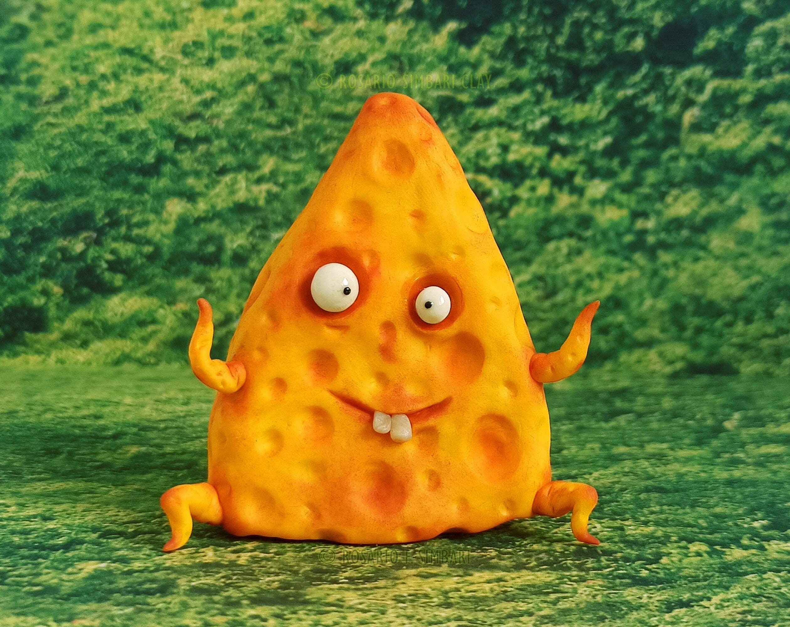 Cheese Weird Funny Cute Sculpture. Kitchen Decor Figurine - Etsy