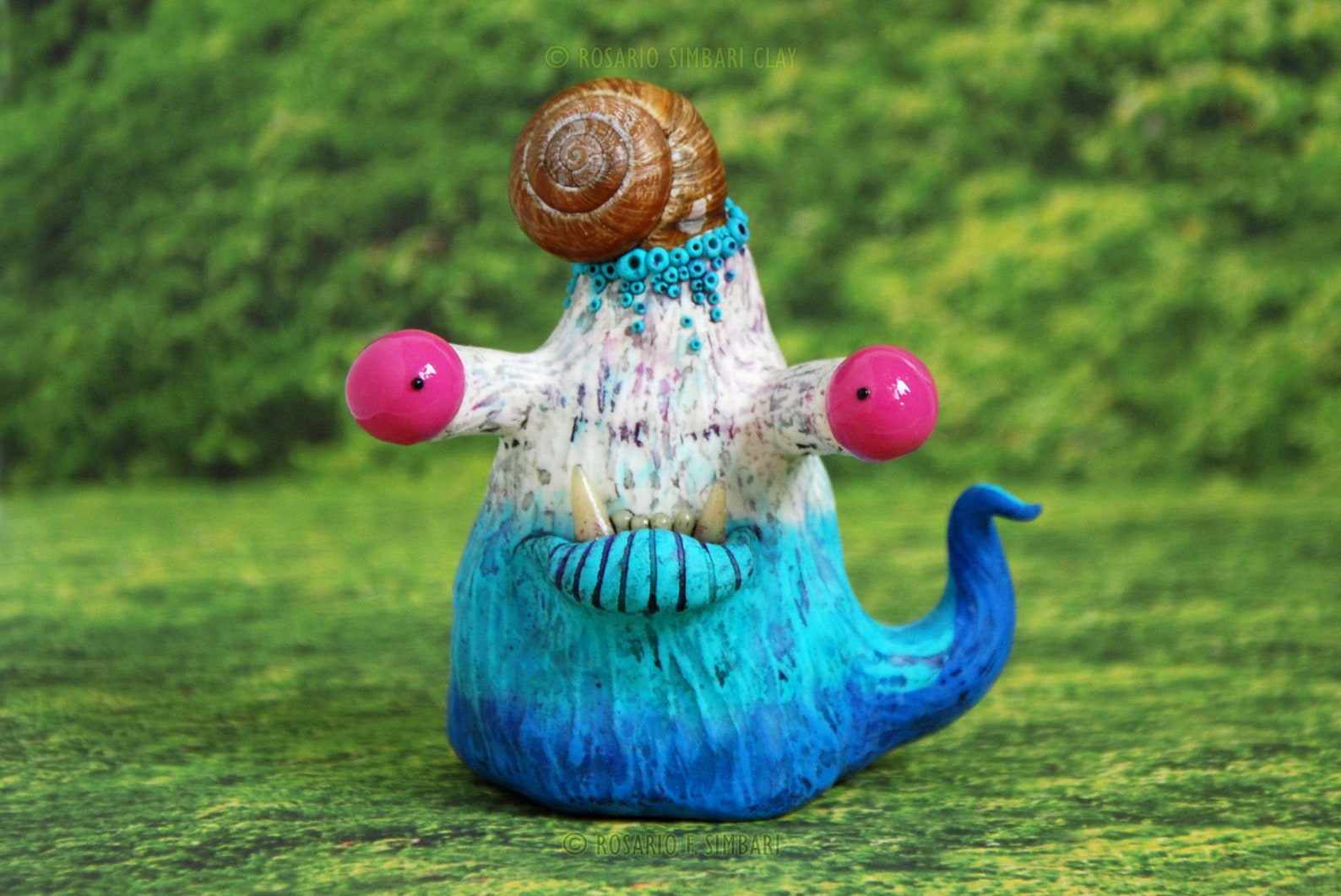 Custom Weird Snail Art Sculpture. Creepy Cute Monster - Etsy