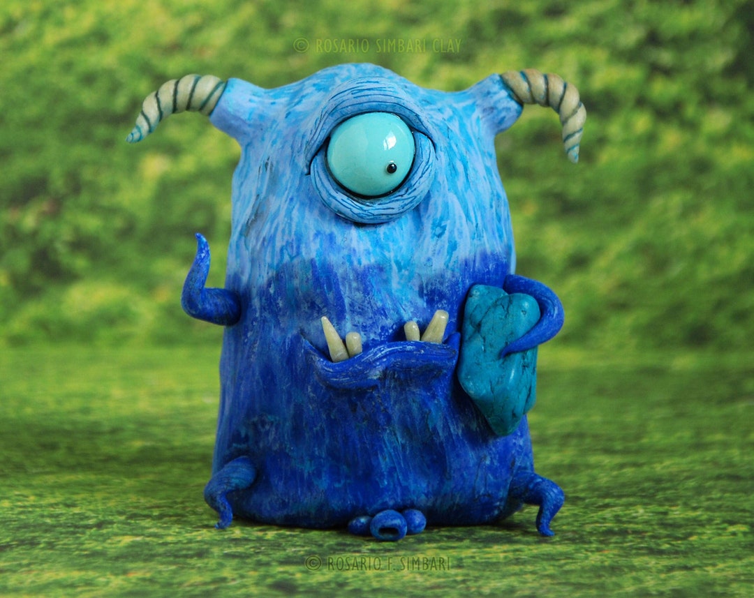 Custom Cyclops Monster Weird Creepy Cute Figurine. Shelf Decor - Etsy