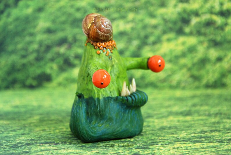 Custom Weird Snail Art Sculpture. Creepy Cute Monster - Etsy