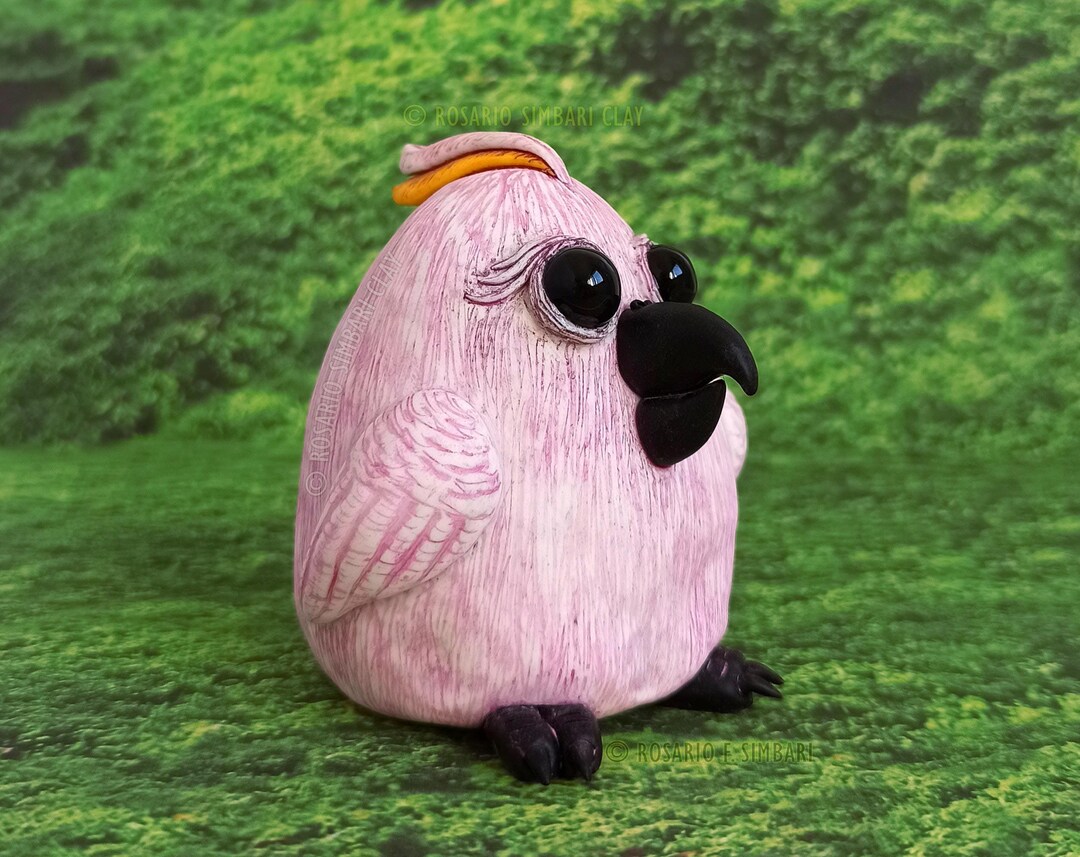 Custom Cockatoo Parrot Bird Weird Creepy Cute Figurine. Original ...