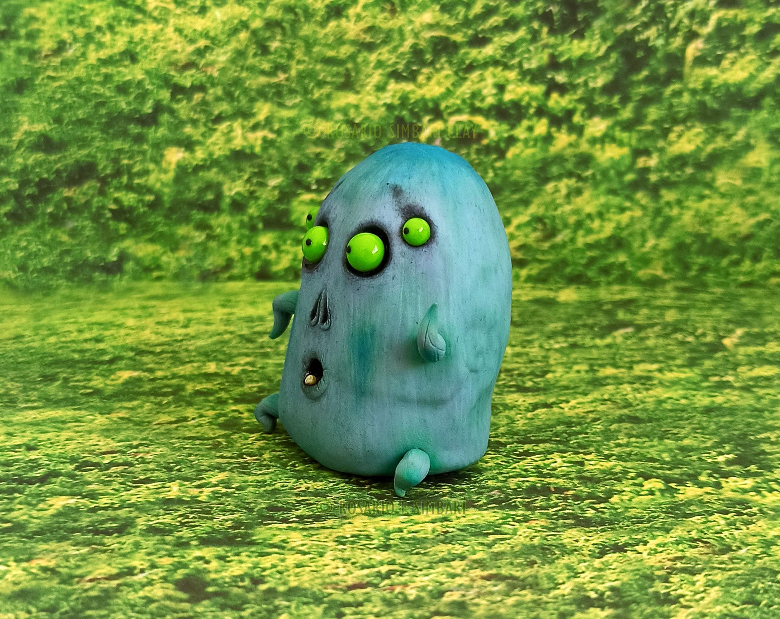 Alien Four Eyes Weird Creepy Cute Monster Figurine. Bedroom - Etsy