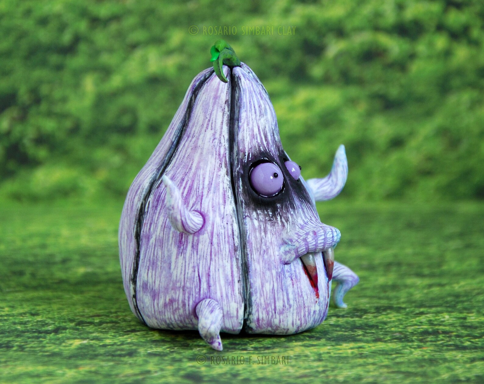 Custom Vampire Garlic Weird Creepy Cute Figurine. Shelf Decor - Etsy