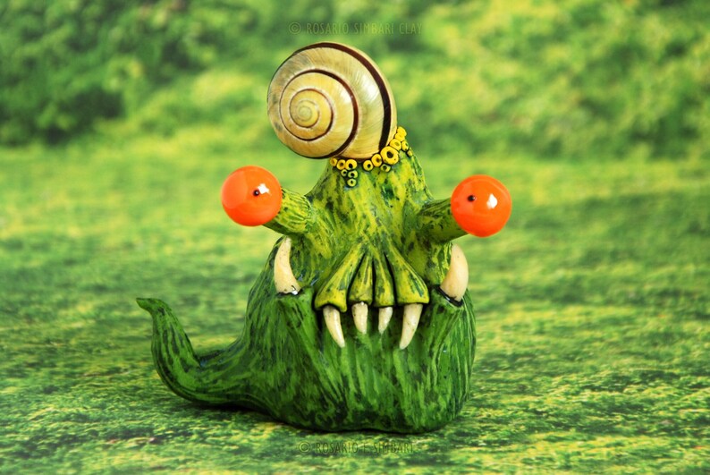 Custom Weird Snail Art Sculpture. Creepy Cute Monster - Etsy