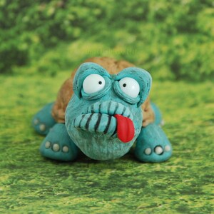 Custom Tortoise Turtle Sculpture, OOAK Creepy Cute Weird Fantasy Art ...