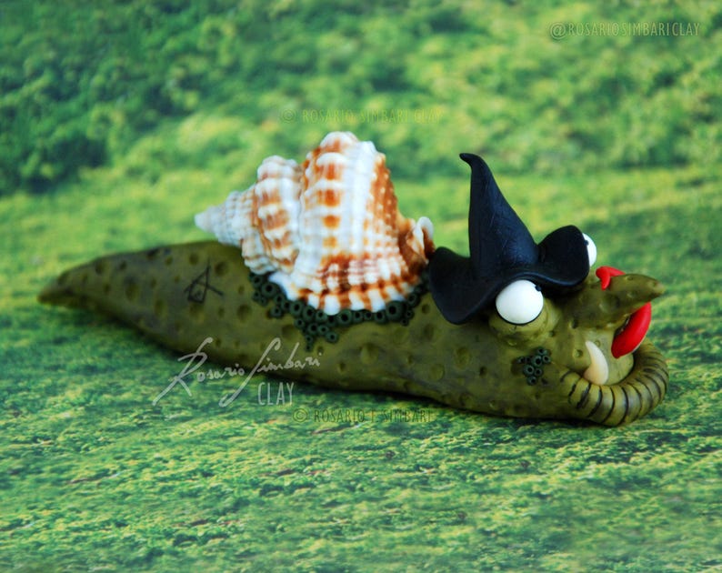 Custom Witch Snail Sculpture, OOAK Creepy Cute Weird Fantasy Art ...