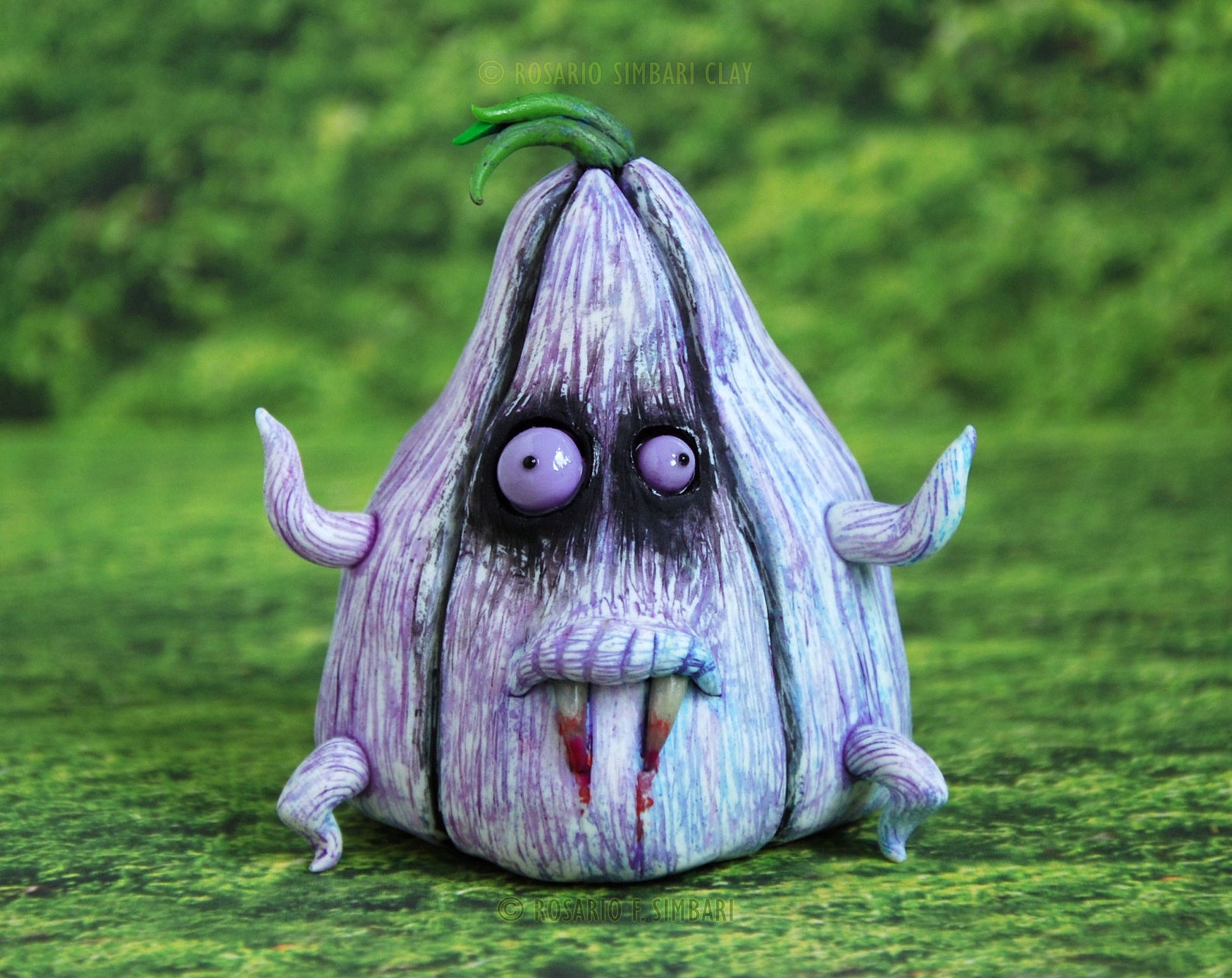 Custom Vampire Garlic Weird Creepy Cute Figurine. Shelf Decor - Etsy