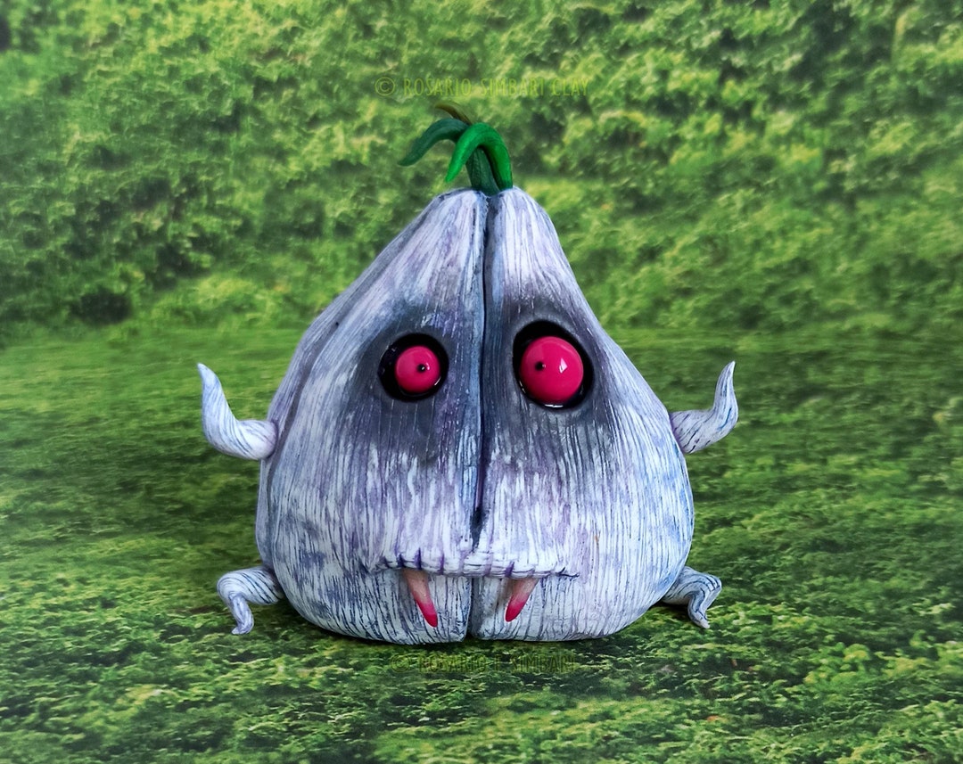 Garlic Vampire Weird Creepy Cute Vegetable Garden Sculpture. Original ...