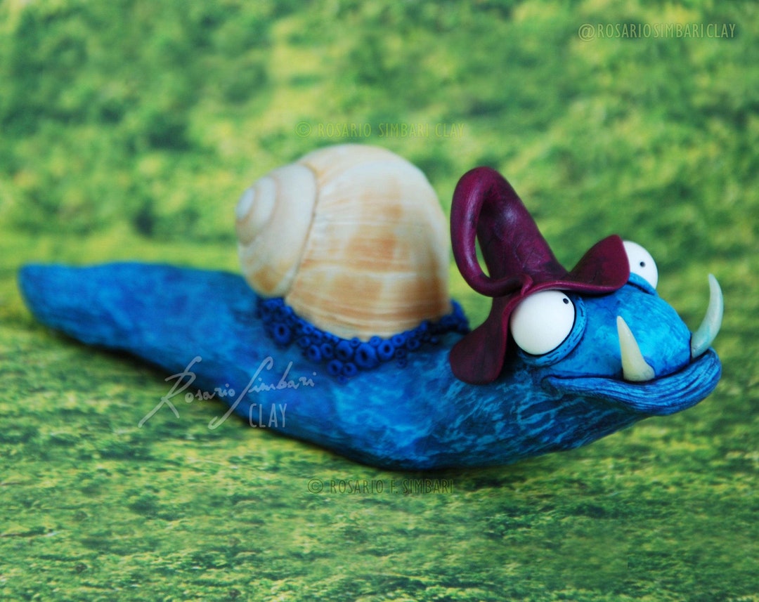 Custom Witch Snail Sculpture, OOAK Creepy Cute Weird Fantasy Art ...