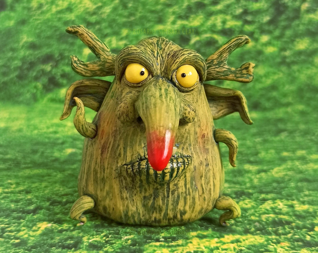 Forest Spirit Weird Creepy Cute Fantasy Creature Figurine. Original Art ...