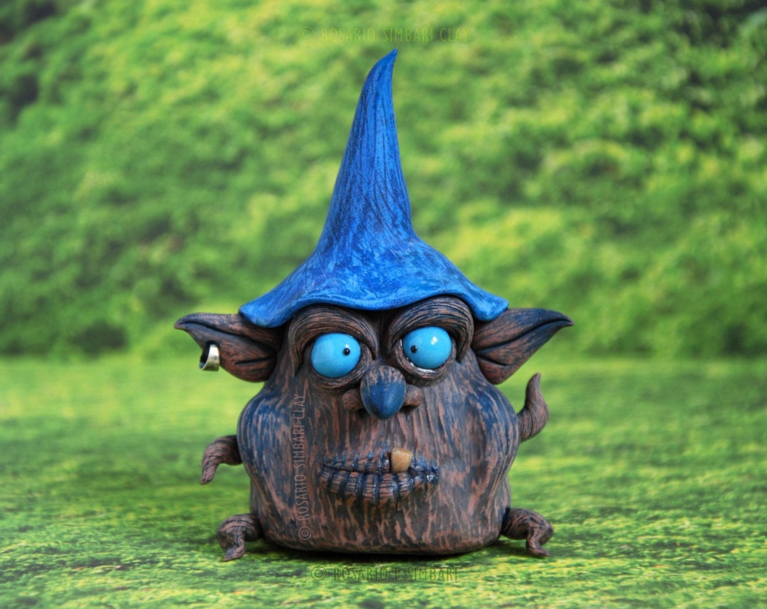 Troll Gnome Weird Creepy Cute Fantasy Creature Figurine. Original Art ...