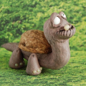 Custom Tortoise Turtle Sculpture, OOAK Creepy Cute Weird Fantasy Art ...