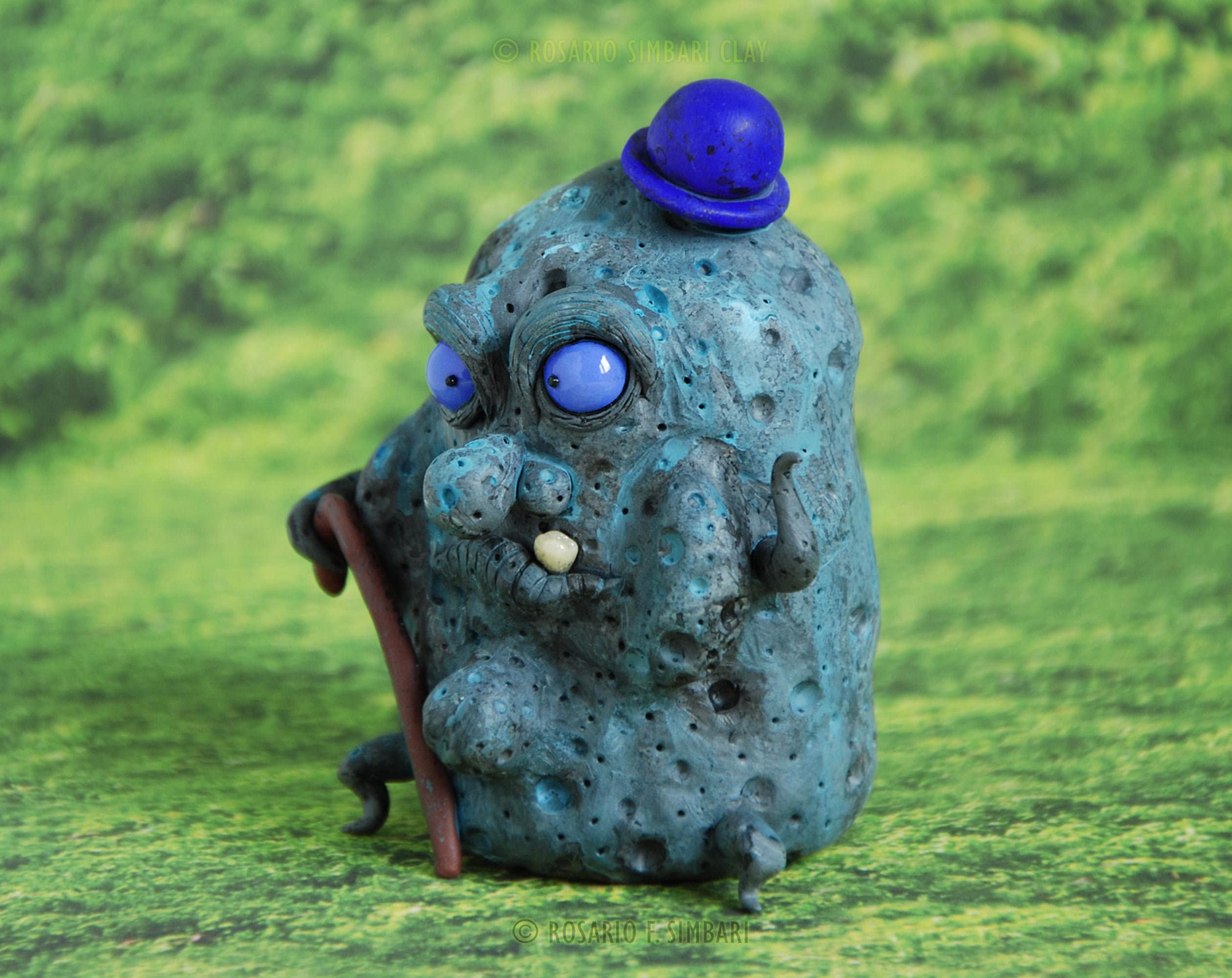 Custom Rock Monster Sculpture, Creepy Cute Weird OOAK Fantasy Art ...