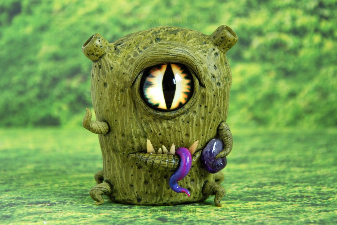 Alien Cyclops Creature Weird Creepy Cute Monster Sculpture. - Etsy