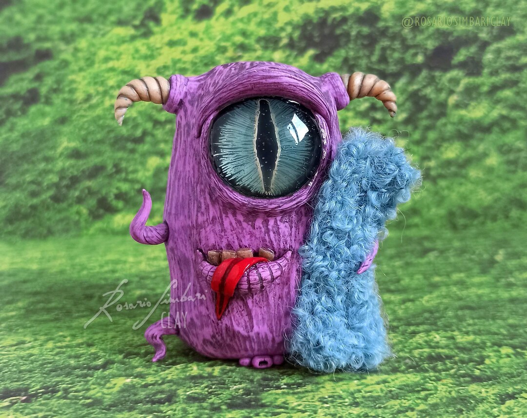 Cyclops Monster Weird Creepy Cute Fantasy Creature Figurine. Original ...