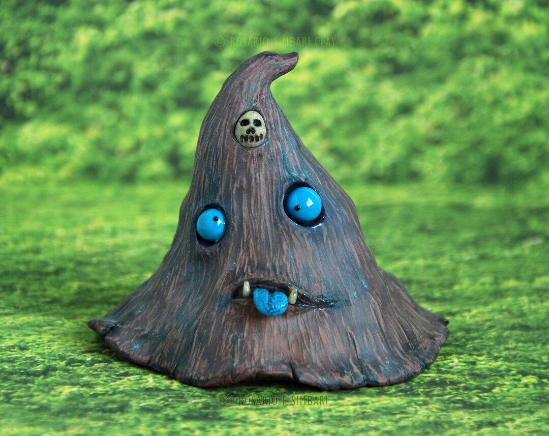 Witch Hat Weird Creepy Cute Sculpture. Original Halloween Monster ...