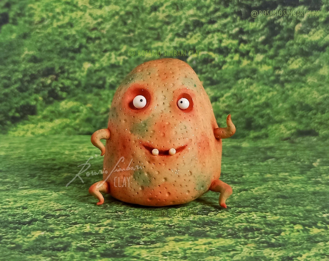 Potato Weird Funny Cute Figurine. Kitchen Decor Sculpture Original ...