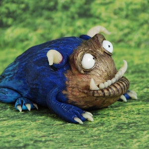 Custom Devil Toad Frog Weird Creepy Cute Figurine. Desk Decor Original ...