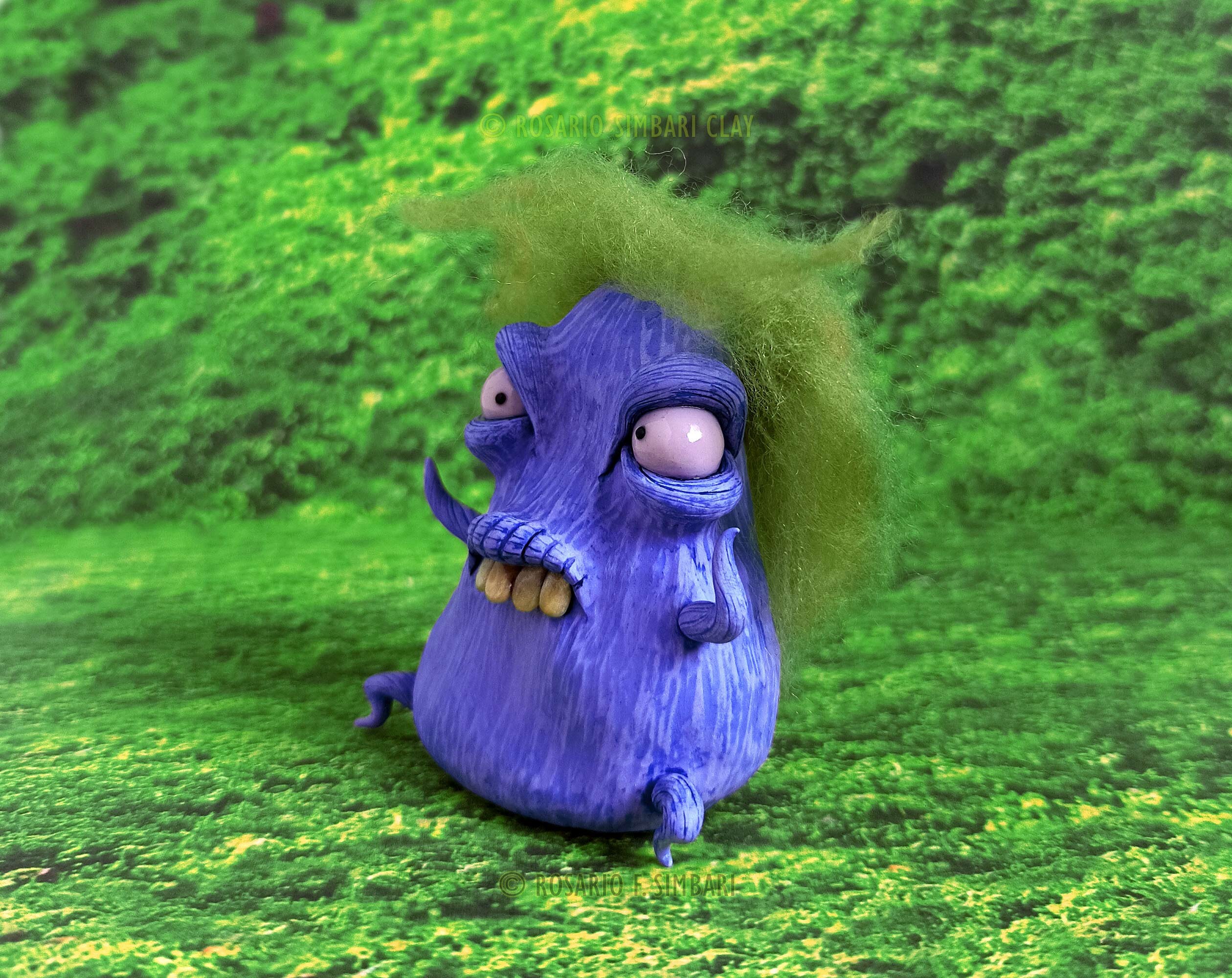 Alien Spirit Weird Creepy Cute Fantasy Creature Figurine. Original Art ...