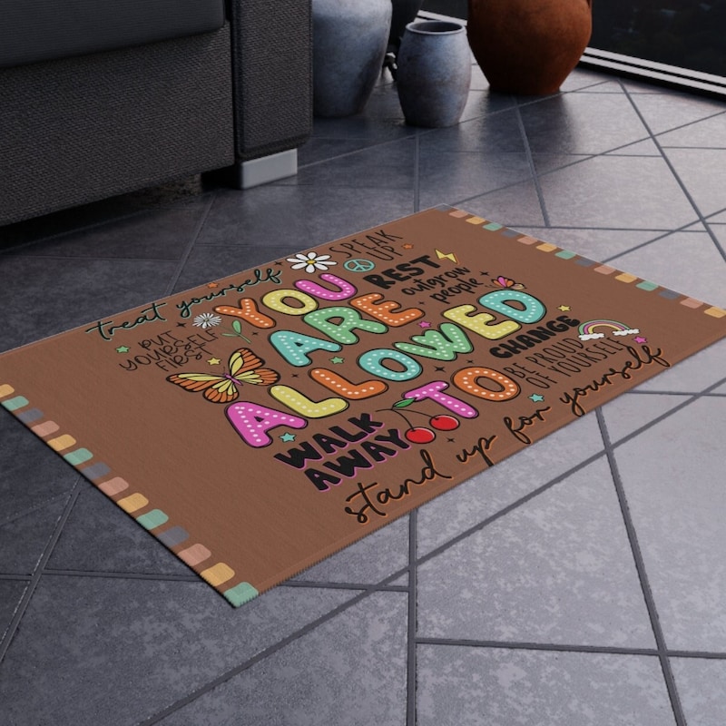 Inspirational Rug - Etsy