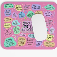 Self Care Cute Mouse Pad, You Are Enough, Mental Health Matters, Best ...