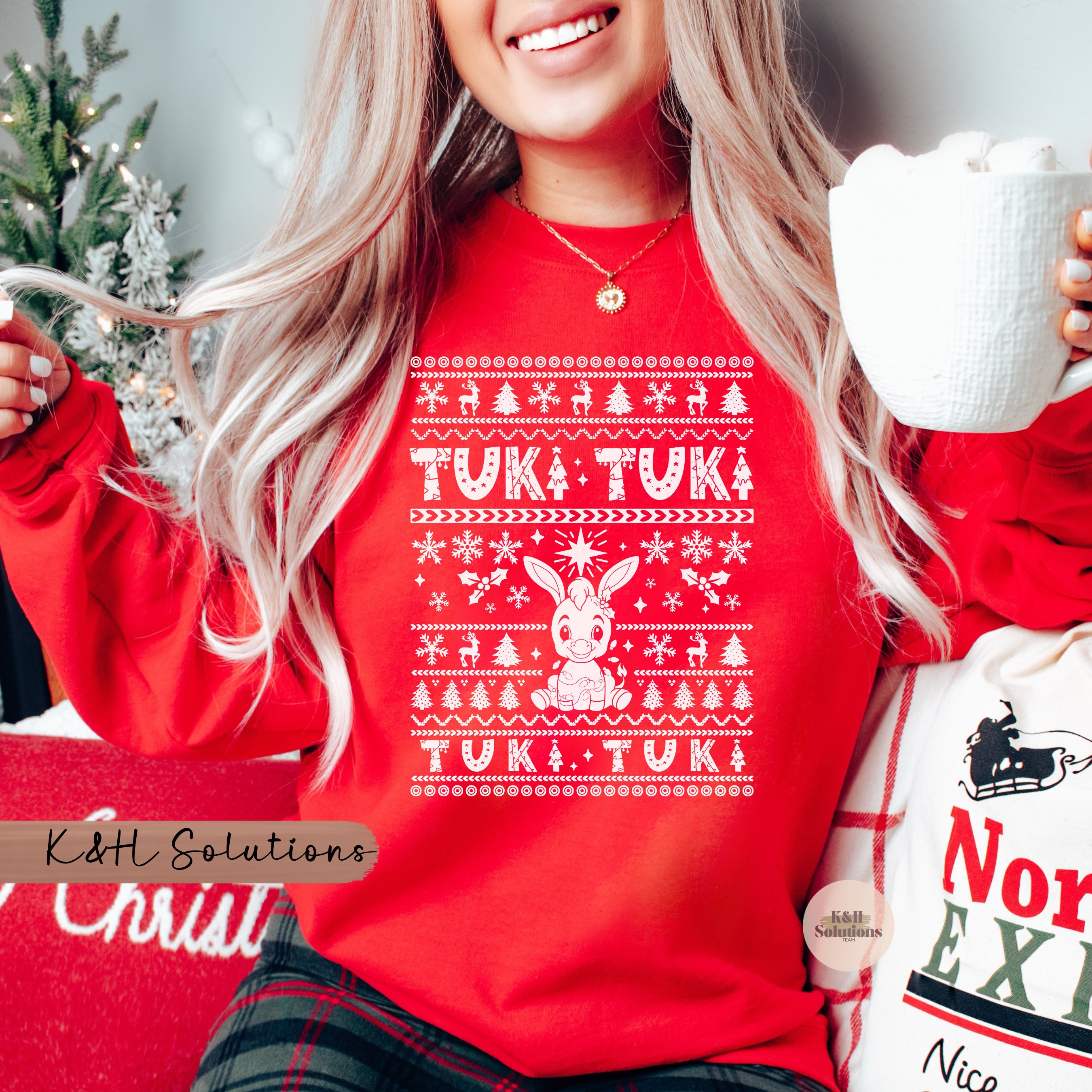 Christmas Spanish Ugly Sweater, Tuki Tuki Sweatshirt, Mi Burrito ...