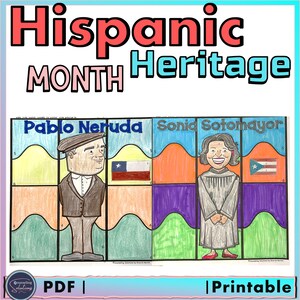 Hispanic Heritage Month Coloring Sheets, Color by Code, National ...