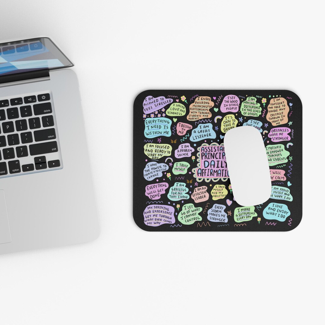 Assistant Principal Mouse Pad: Inspirational Affirmations, Self-care ...