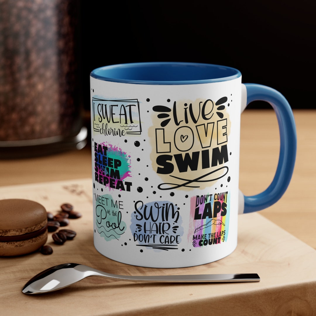 Swimming Mug, Swimming Affirmations, Cute Swimmer Gift, Swimmer Coffee ...