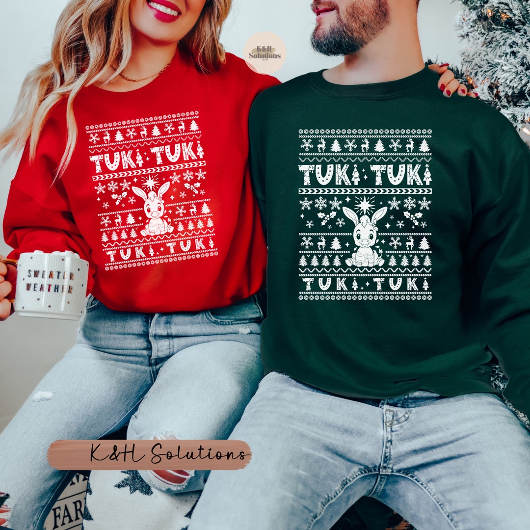 Christmas Spanish Tuki Ugly Sweater: Feliz Navidad Sweatshirt ...