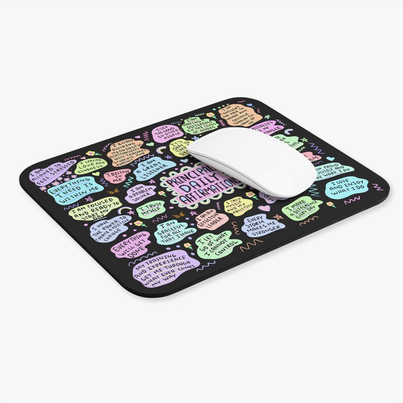 Principal Daily Affirmations Mouse Pad | Cute Mouse Pad | Office ...