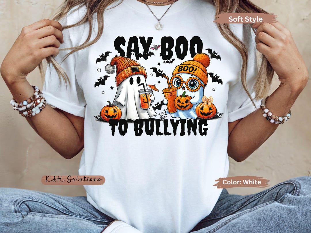 Say Boo to Bullying T-shirt: Halloween Kindness Counselor Tee - Etsy