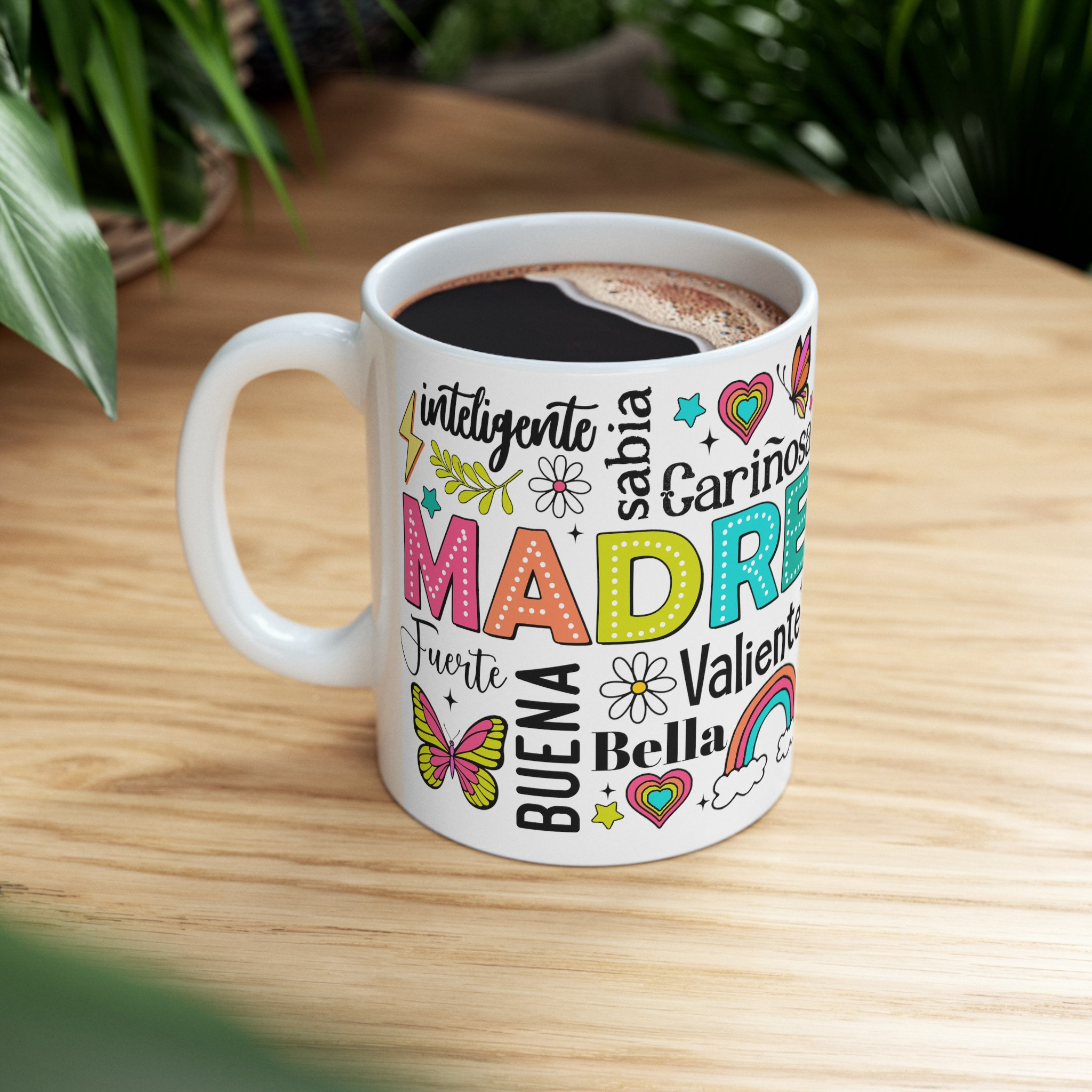 Madre Mug, Spanish Mug for Moms11oz, the Best Mom Ever, Mothers's Day ...