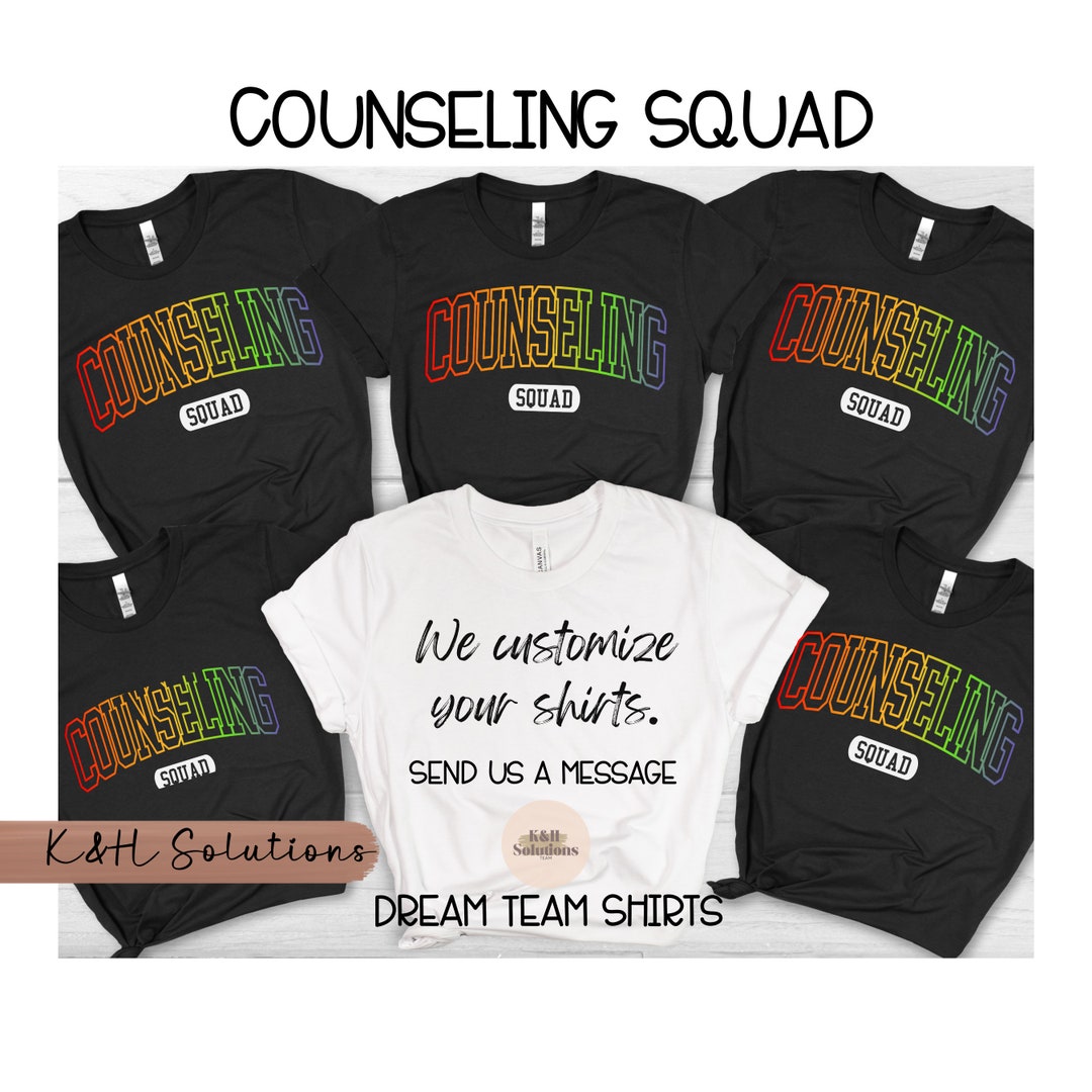 Counseling Squad Team Shirt, Counselor Crew, Personalization, Counselor ...