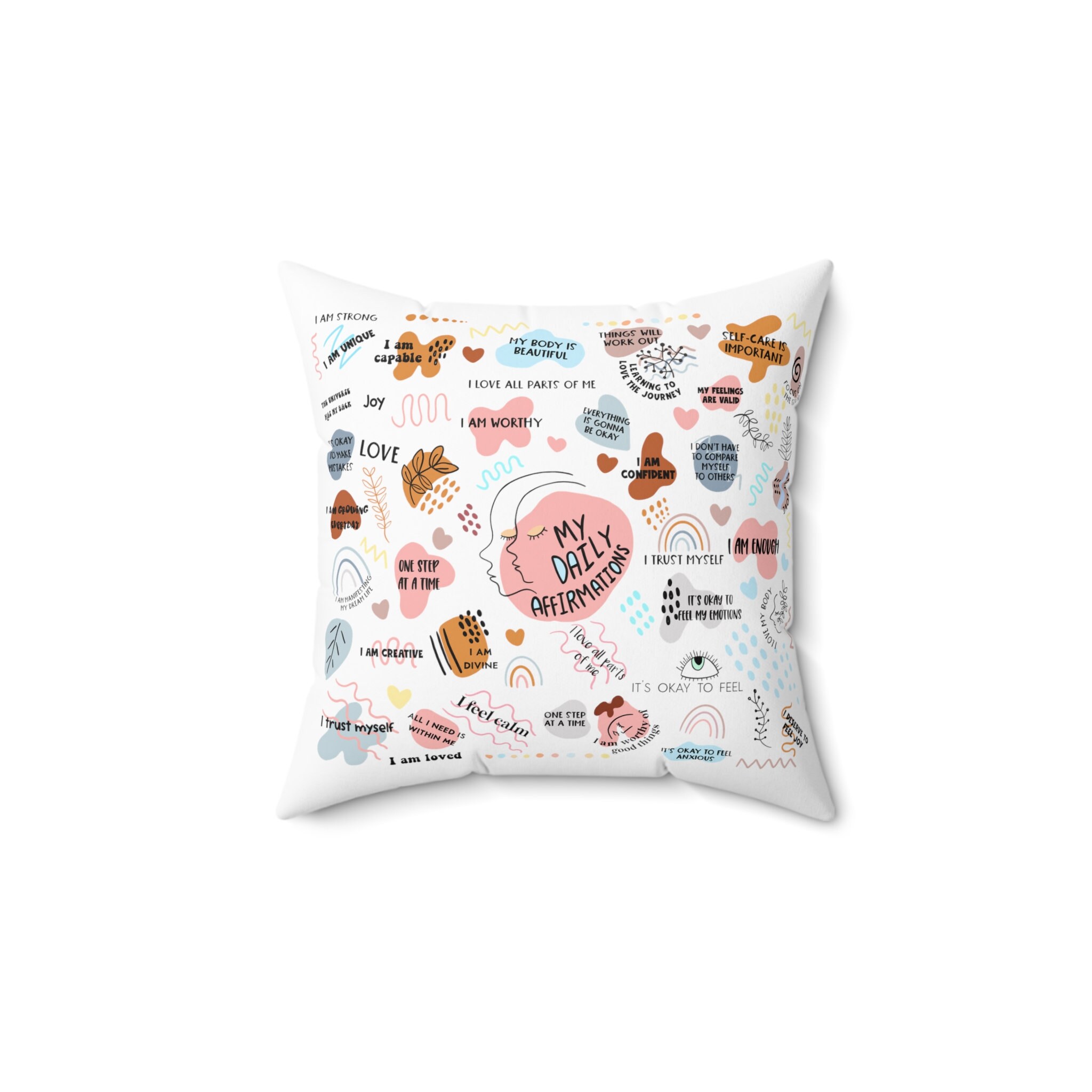 Daily Affirmations Pillow Positive Affirmations Pillow - Etsy