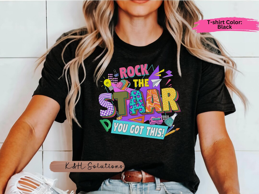 Rock the STAAR Unisex Tee: Testing Season Survivor Shirt - Etsy