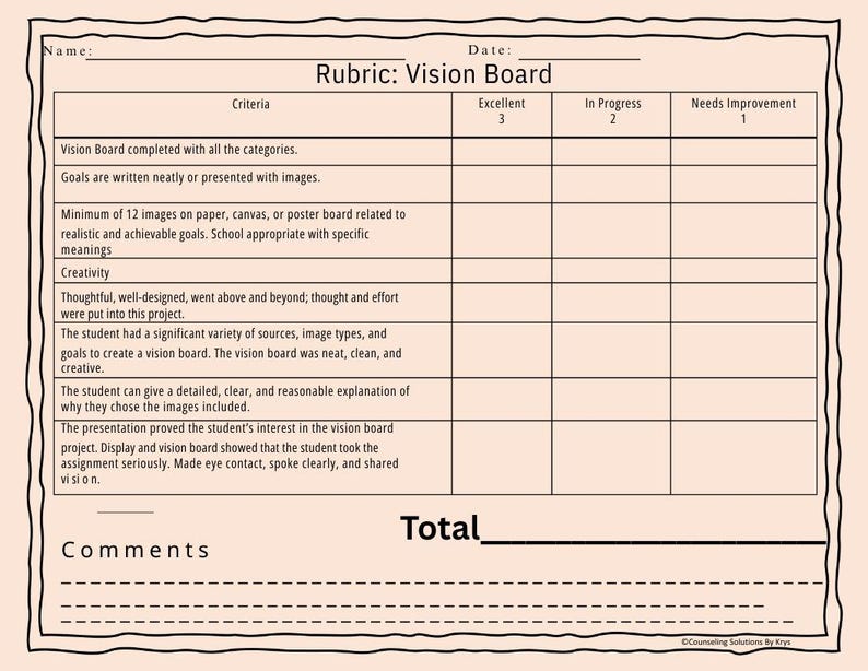 New Year 2026 Vision Boards for Students, Goal Setting & Growth Mindset ...