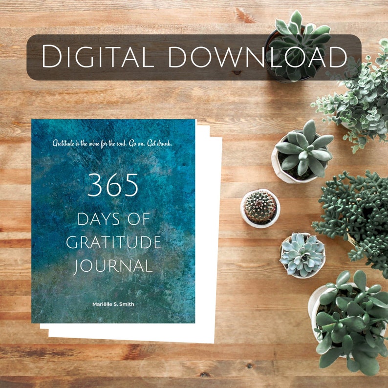 365 Days of Gratitude Journal Undated Printable PDF (441 Pages) - Etsy