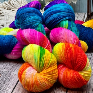 Polly Want A Cracker? - Hand Dyed, Fingering Sock Yarn, Superwash, Hand ...