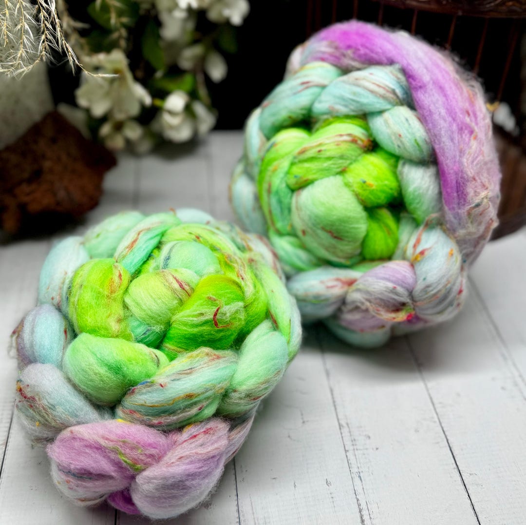 Electric Ave - Hand Dyed Shaniko Roving, Hand Dyed Wool, Hand Dyed Top ...