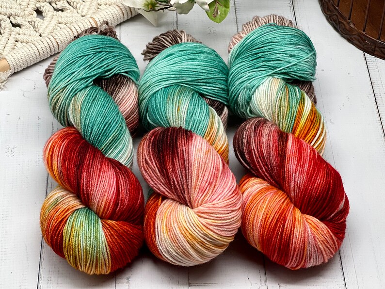 Tuscany - Superwash Merino Nylon Fingering, DK, Worsted, Bulky, Hand ...